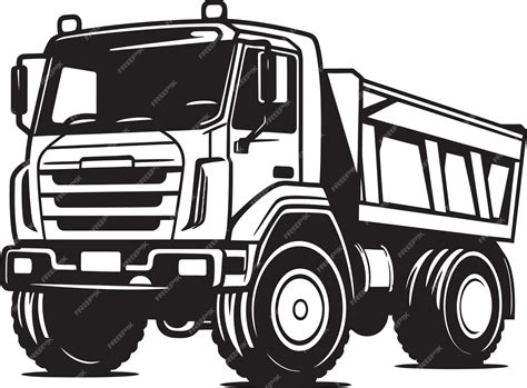 Premium Vector Dynamic Dumping Vector Art Showcasing Heavy Truck