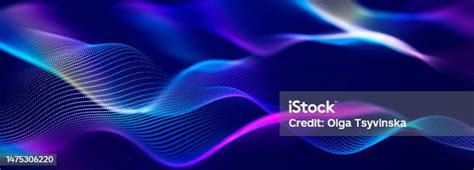 조명 배경입니다 컬러 음악 웨이브입니다 빅 데이터 디지털 코드 미래 도트 그림입니다 3d Dj에 대한 스톡 사진 및 기타 이미지 Istock