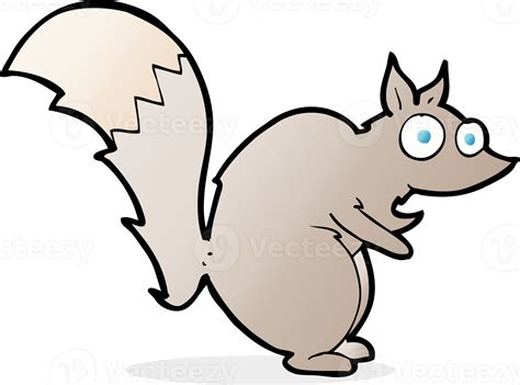 Funny Startled Squirrel Cartoon 45073154 Png