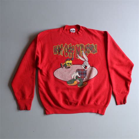 Vintage Looney Tunes Bugs Bunny Tweety Bird Sweatshir Gem