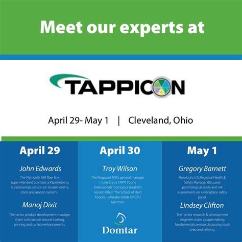 Tappicon Youngprofessionals Tappi Engineers Domtar