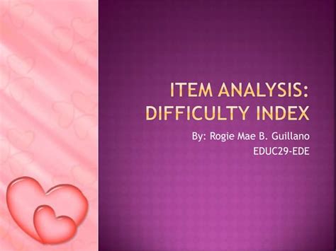 Item Analysis Pptx