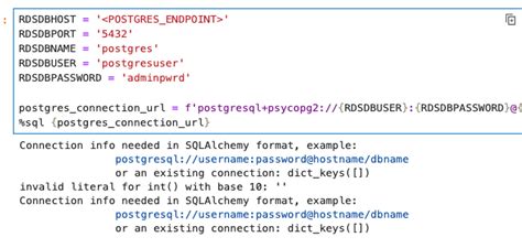 c4w4 capstone 1 can t connect to sql db data modeling transformation