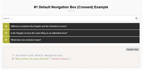 bwl searchable accordion jquery plugin by xenioushk codecanyon