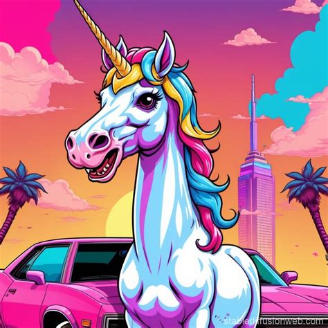 Poster Design For Vanilla Unicorn Bar Stable Diffusion Online