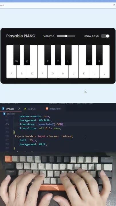I Build A Piano With Pure Javascript Asmr Asmrprogramming Javascript Piano Youtube