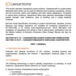 Caesarstone Technical Data Guide Specifications The Stone Collection Stone Countertops