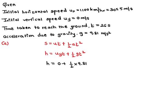You Re In An Airplane That Flies Horizontally With A Speed Of 1100 Km H