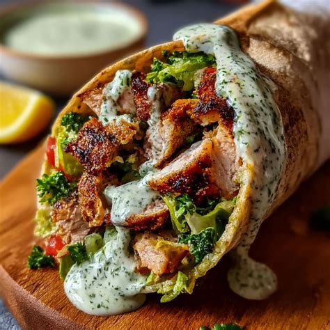 Juicy Chicken Shawarma Wraps Recipe