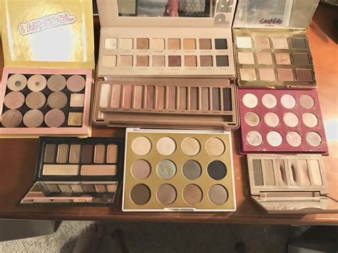 All Of My Eyeshadow After A Massive Declutter Rmakeupflatlays