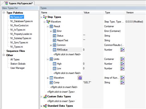 Creating A Waveform Custom Step Type And Adding Information To The