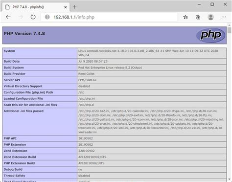 Centos 8のnginxでphpを動かす Php Fpm ← Rootlinks Co Ltd