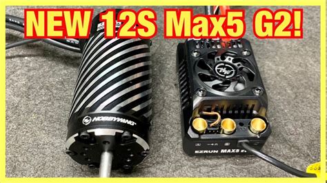 The New Hobbywing Max5g2 12s And 650kv800kv1100kv G2 Motor Youtube