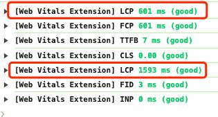 How Do Browser Decide The LCP Largest Contentful Paint Timing If It Will Be Trigger Twice Is