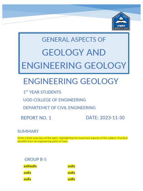 1 Geology And Engineering Geology Pdf Geology Engineering