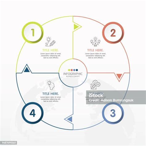 4 Step 1向量圖形及更多時間線 視覺教具圖片 時間線 視覺教具 互聯網 信息圖形 Istock