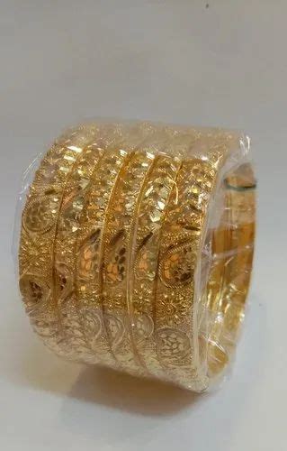 Golden Metal Gold Plated Bangles At Rs 1550 Set In Kolkata ID