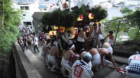 平成27年 池田市だんじり祭り 伊居太神社階段登り Youtube