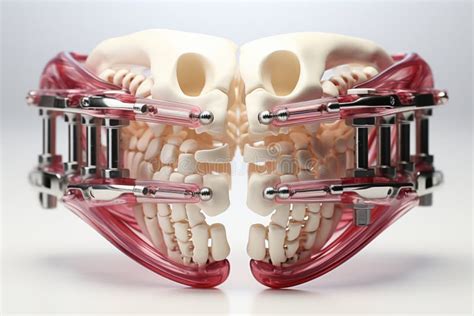 Mandible Implants On White Background Stock Illustration Illustration