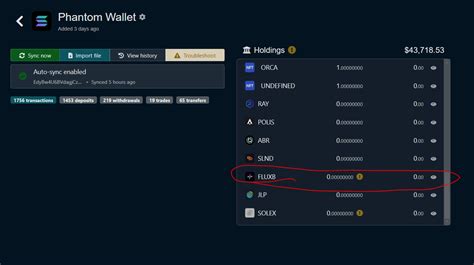 Phantom Wallet FLUXB Token API Value Wrong In Koinly Koinly