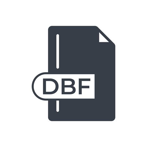 dbf file format icon dbf extension filled icon 15426357 vector art at