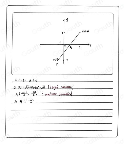Solved Plot The Segment Overline Pq With Endpoints P 1 3 And Q32