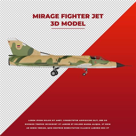 Mirage Fighter Jet Psd Premium