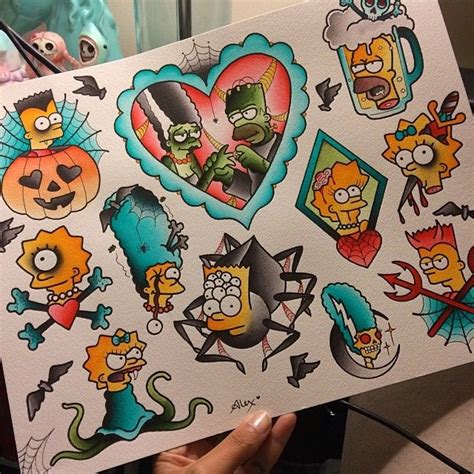 Simpsons Tattoo Flash