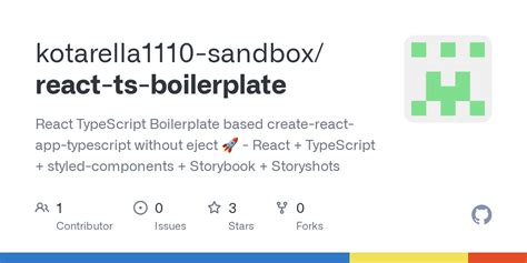 Github Kotarella1110 Sandboxreact Ts Boilerplate React Typescript
