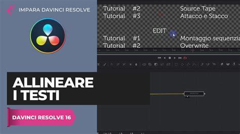 Allineare I Testi Fusion Davinci Resolve ITA YouTube