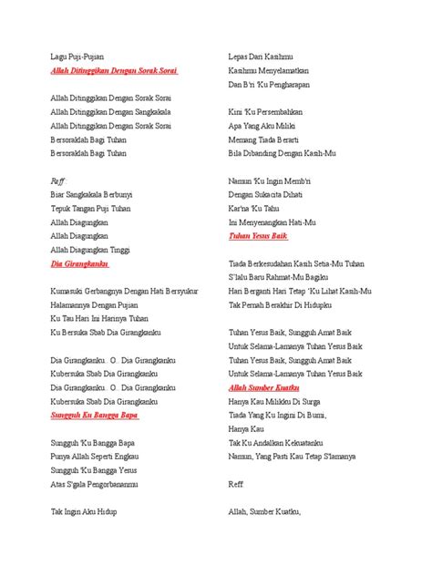 Lagu Puji Pujian Pdf