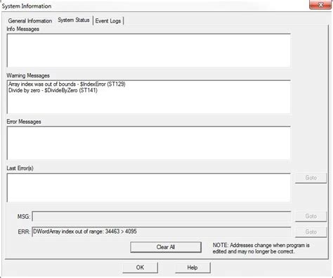 System Status