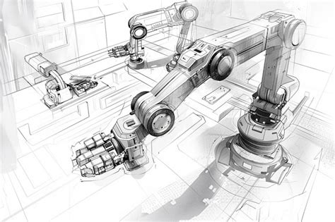 Sketching Industrial Robotics Interfaces Ar Generative Ai Premium Ai Generated Image