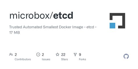 github microbox etcd trusted automated smallest docker image etcd