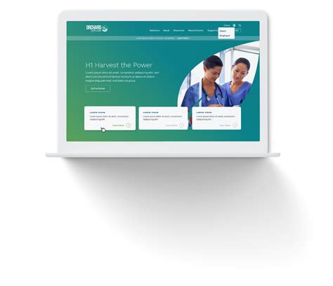 Orchard Software Healthcare Technology Website Design Bluetext