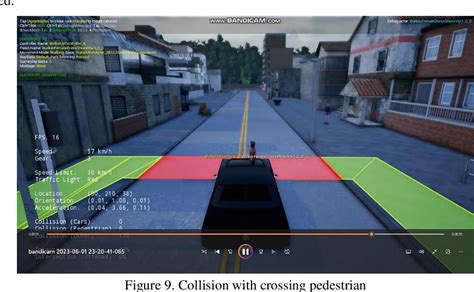 Figure 9 From Investigation Of Collision Estimation With Vehicle And Pedestrian Using Carla