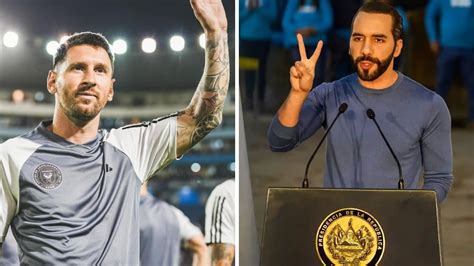 Así fue el saludo de Nayib Bukele con Lionel Messi en su visita a El