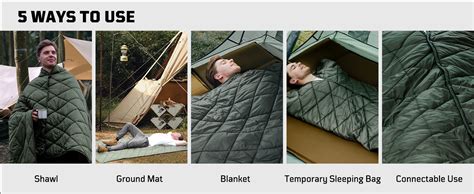 1tg Tactical Camping Blanket Packable Ultra Warm And