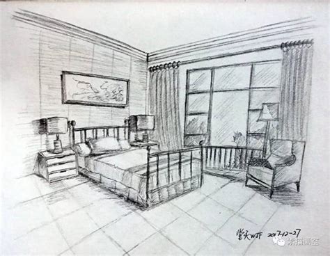画房间卧室素描 画房间卧室简笔画 房间素描画 大山谷图库