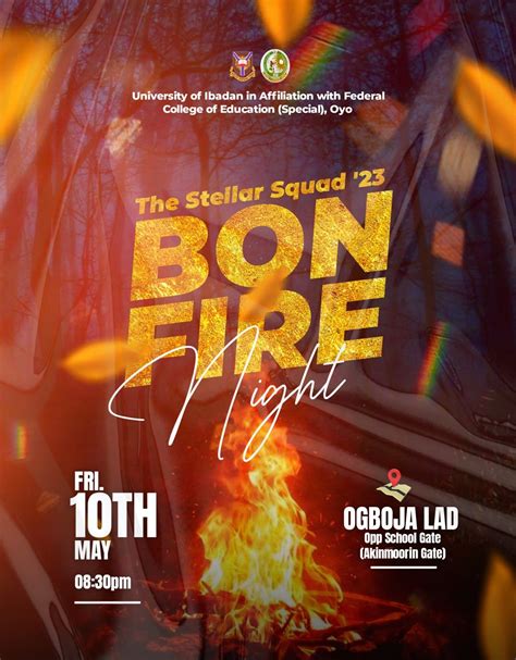Bonfire Flyer Design Creative Poster Ideas