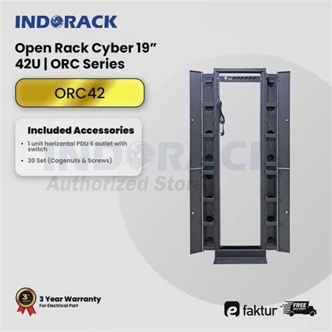 Promo Indorack Orc42 Open Rack Cyber 42u Rak Server 42u 19 Rak Cctv Rack Data Center Rak Modem