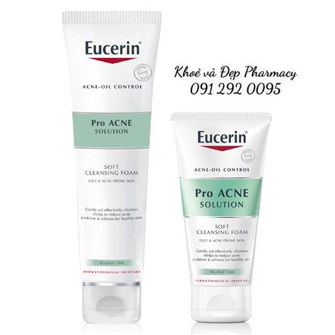 Eucerin Acne Oil Control Pro Acne Solution Soft Cleansing Foam Sữa Rửa Mặt Tạo Bọt Dịu Nhẹ Cho