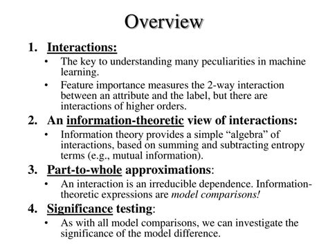 Ppt Testing The Significance Of Attribute Interactions Powerpoint