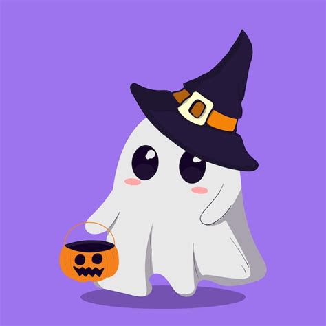 Premium Vector Cute Halloween Ghost