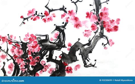 Chinese Art Ink Painting Cartoon Vector 4518707