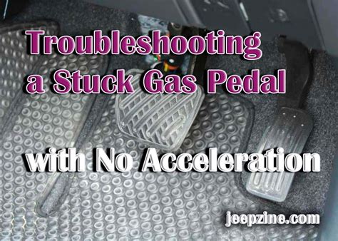 Troubleshooting A Gas Pedal With No Acceleration