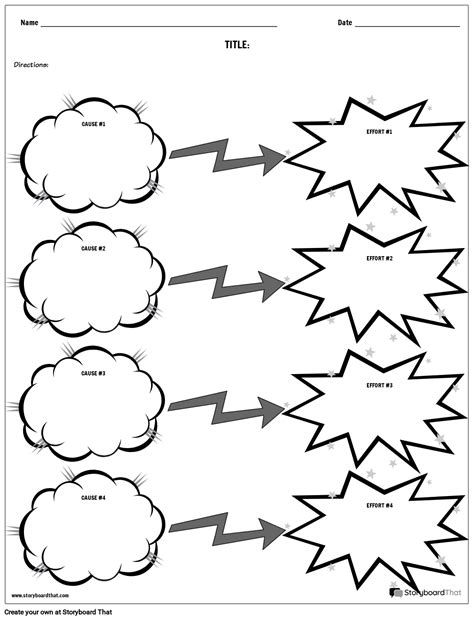 Cause And Effect Template