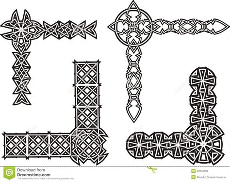 Celtic Corner Border Designs