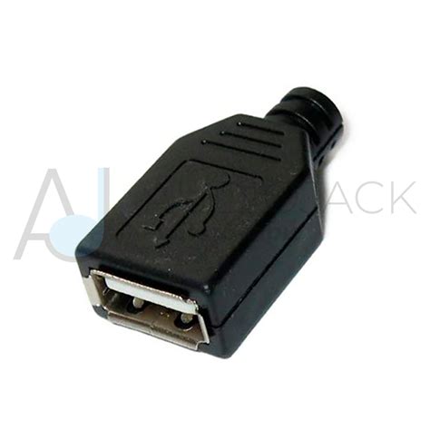 Роз'єм USB, гніздо AF, корпус пластик, на кабель купити в Києві ...
