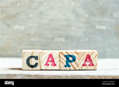 Alphabet Letter Block In Word Capa Abbreviation Of Corrective Action